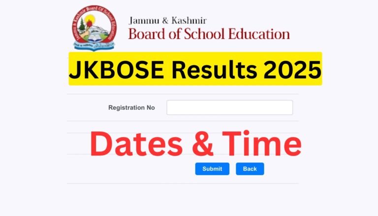 JKBOSE 12th Result 2025 to Be Declared Today 2pm, How to Check ...
