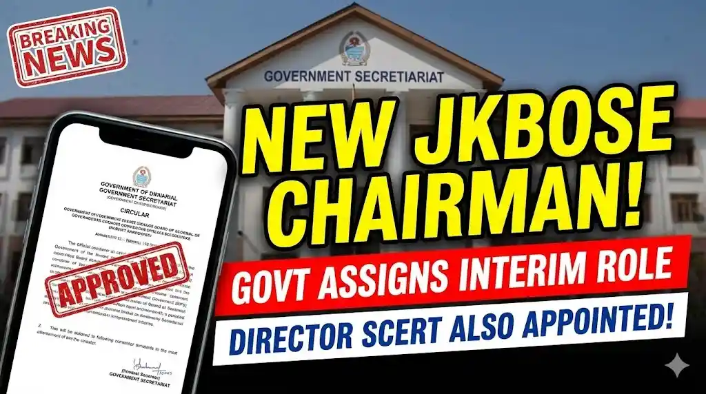 JKBOSE Secretary Appointed as Chairman, DSE Jammu Takes Charge as ...